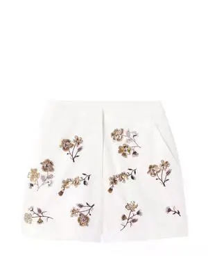 Claudie Pierlot Floral Print Shorts - White