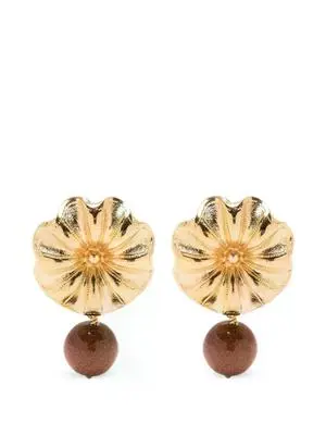 DESTREE Daisy Drop Earrings - Gold
