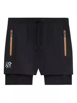 Loewe Logo Zip Performance Shorts - Black