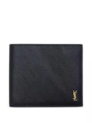 Saint Laurent Logo-plaque Wallet - Blue
