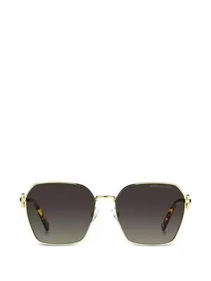 Marc Jacobs Square Frame Sunglasses - Gold