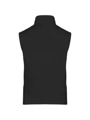 MOORER Zipped High-collar Vest - Black