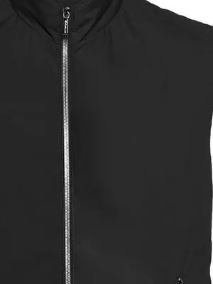 MOORER Zipped High-collar Vest - Black