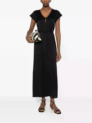 FORTE_FORTE Satin Midi Dress