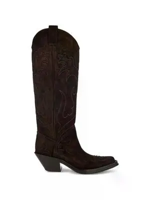 Gabriela Hearst Capitana Embroidered Boots - Brown