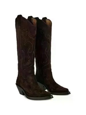 Gabriela Hearst Capitana Embroidered Boots - Brown