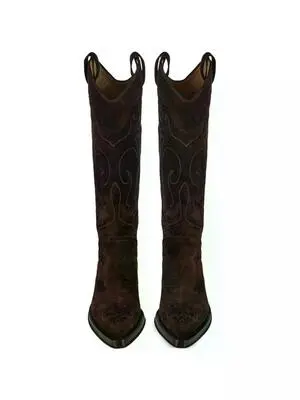 Gabriela Hearst Capitana Embroidered Boots - Brown