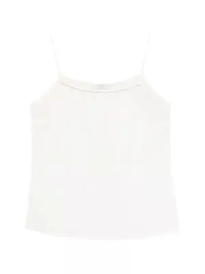 Peserico Thin Straps Tank Top - White