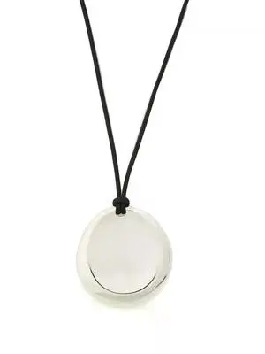 Nina Ricci Round Pendant Necklace - Silver