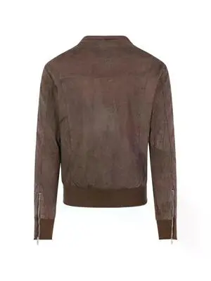 GIORGIO BRATO Zip Lamb Leather Jacket