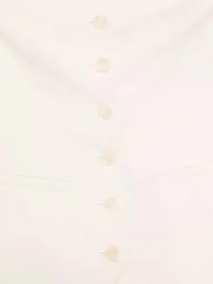 Patrizia Pepe Button Strapless Top