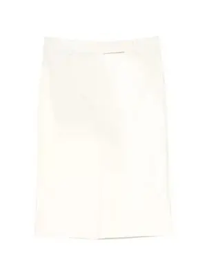 Patrizia Pepe Slit Skirt - Neutrals