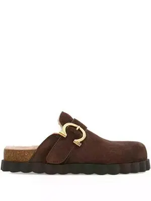 FERRAGAMO Gancini Buckle Clogs