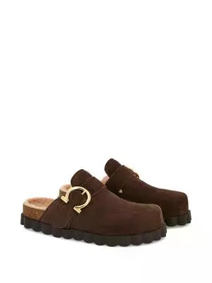 FERRAGAMO Gancini Buckle Clogs
