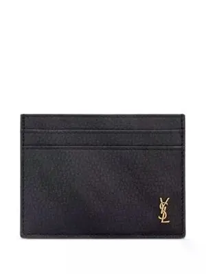 Saint Laurent Logo-plaque Wallet - Black