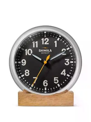 Shinola 6 Runwell Desk Clock - Black