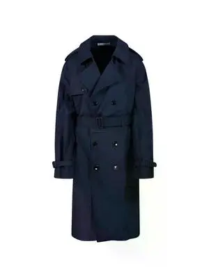 E.L.V. DENIM Belted Double-breasted Trench Coat