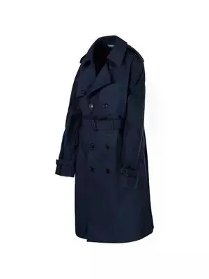 E.L.V. DENIM Belted Double-breasted Trench Coat