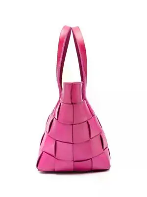 Dragon Diffusion Leather Woven Tote Bag - Pink