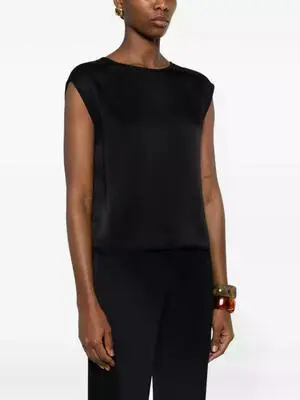 FORTE_FORTE Sleeveless Blouse - Black