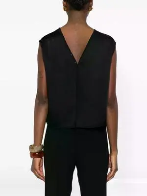 FORTE_FORTE Sleeveless Blouse - Black