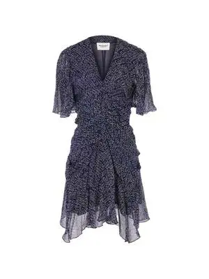 MARANT ETOILE Printed Ruffle Dress