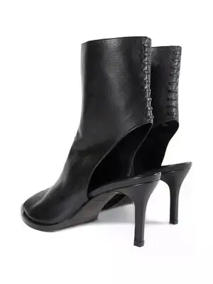 ANN DEMEULEMEESTER Elvy Leather Open Toe Pumps