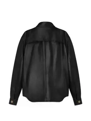 Versace Leather Shirt Jacket