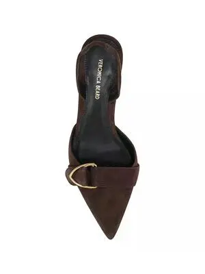 Veronica Beard Buckle-strap Pointed Toe Pumps