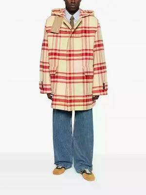 Marni Hooded Check Coat