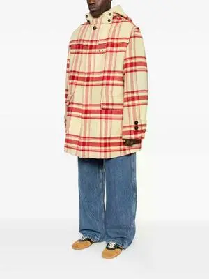 Marni Hooded Check Coat