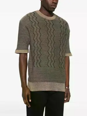 Issey Miyake Zigzag Cotton Knit