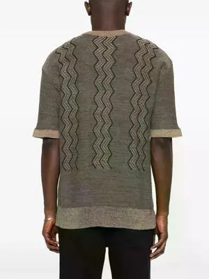Issey Miyake Zigzag Cotton Knit