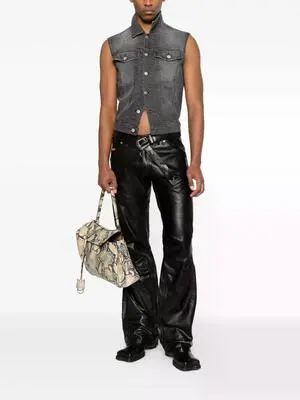Helmut Lang 1990s Distressed Denim Vest