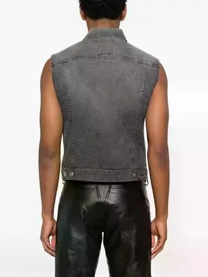 Helmut Lang 1990s Distressed Denim Vest