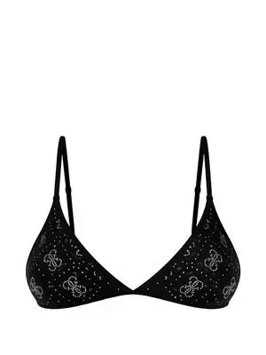 Guess Embellished Triangle Bra - Black