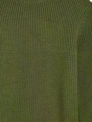 TOM FORD Ribbed-knit Crew-neck Sweater - Green