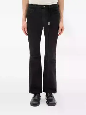 Ann Demeulemeester Black Wash Bottoms For Men