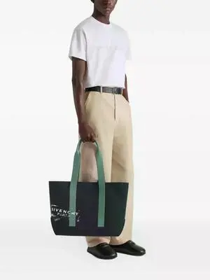 Givenchy Logo-print Cotton Tote Bag - Black
