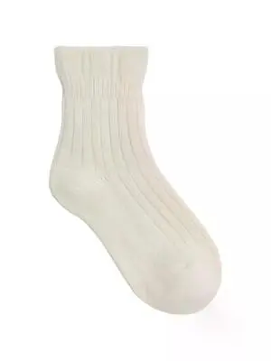 Falke Ribbed Knit Socks - White