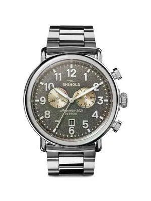 Shinola Runwell Chronograph 47mm Watch - Grey