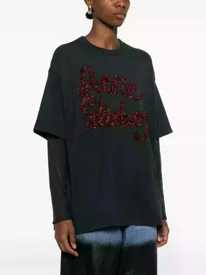 Acne Studios Layered Logo T-shirt