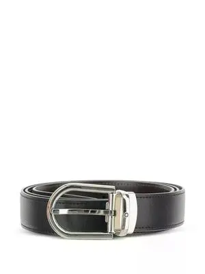 Montblanc Reversible Leather Belt - Black