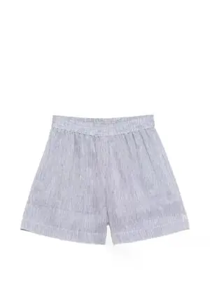 Brunello Cucinelli Striped Elasticated Shorts - White