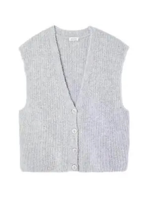 American Vintage Sleeveless Cardigan - Grey