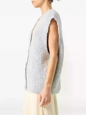American Vintage Sleeveless Cardigan - Grey