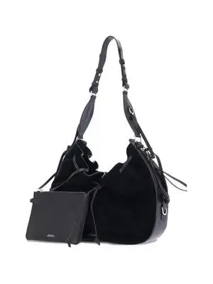 Isabel Marant Étoile Bolton Hobo Drawstring Shoulder Bag - Black