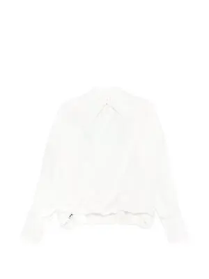 PETAR PETROV Collared Drawstring Shirt