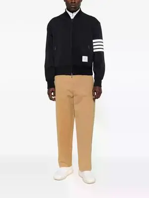 Thom Browne Reflective 4-bar Bomber Jacket - Blue
