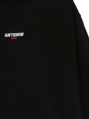 We11Done Logo-embroidered T-shirt - Black